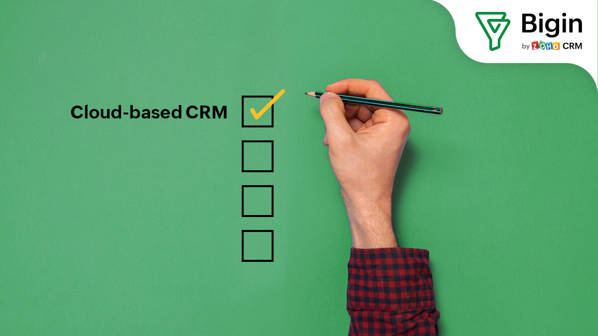 Why should SMBs choose cloud-based CRMs? Why should SMBs choose cloud-based CRMs?